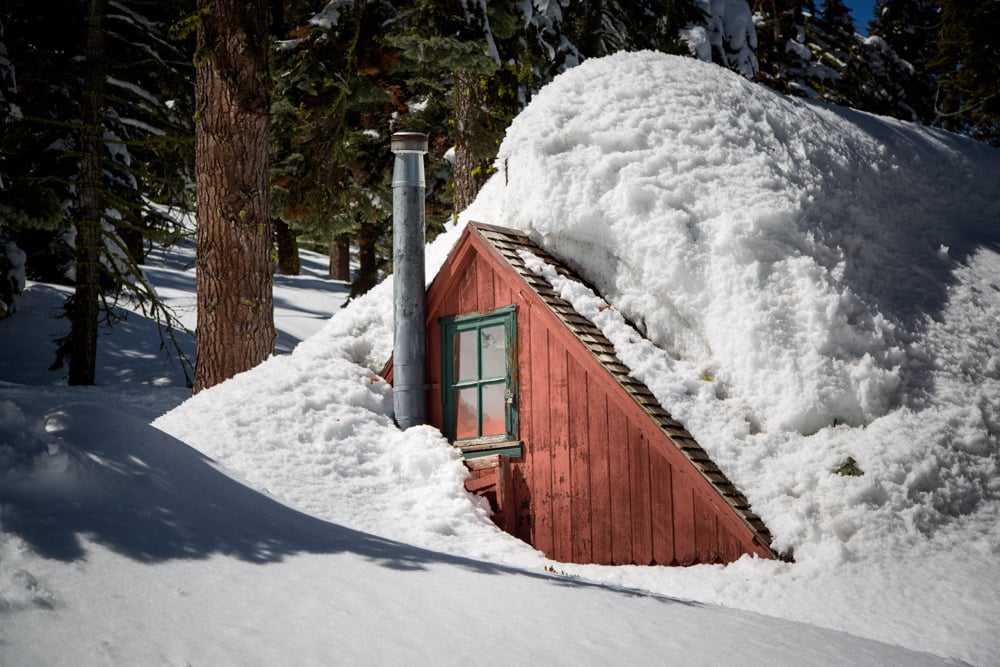 Pictures of Lake Tahoe Cabins Buried in Snow