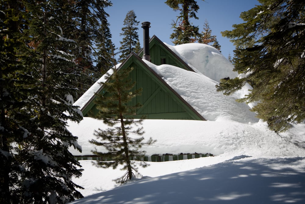 Pictures of Lake Tahoe Cabins Buried in Snow