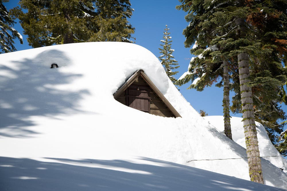 Pictures of Lake Tahoe Cabins Buried in Snow